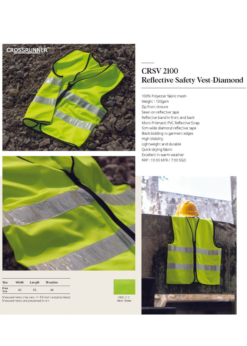 CRSV 2100 Reflective Safety Vest- Diamond – Lovelypears T-Shirts Printing